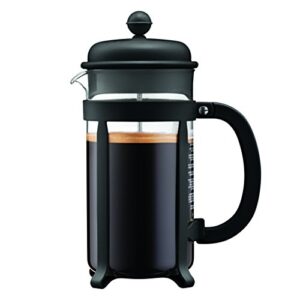 bodum java french press coffee and tea maker with san plastic shatterproof carafe, 34 ounce, black