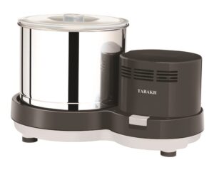 tabakh max 2-liter stone wet grinder with atta kneader & coconut scraper, 110v, gray