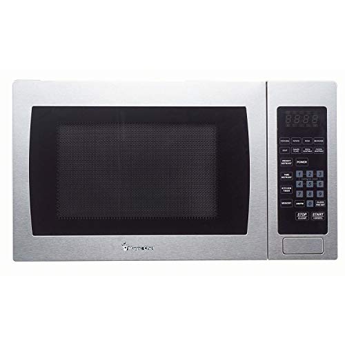 Magic Chef Cu. Ft. 900W Countertop Oven with Stainless Steel Front MCM990ST 0.9 cu.ft. Microwave, 9