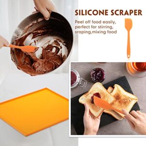 8 Pcs Silicone Dehydrator Sheets with Edge and 10 Pcs Mesh Dehydrator Mats with Silicone Scraper Silicone Tray Fruit Leather Trays for Dehydrator Non Stick Dehydrator Accessories for Liquid Meat Fruit