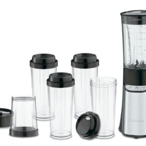 Cuisinart CPB-300FR SmartPower 15-Piece Compact Portable Blending/Chopping System, Black (Renewed),