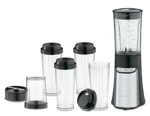 Cuisinart CPB-300FR SmartPower 15-Piece Compact Portable Blending/Chopping System, Black (Renewed),