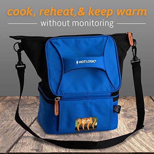 HotLogic 16801174-BL Food Warming Tote Lunch Bag Plus 12V, Blue