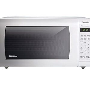 PANASONIC Countertop Microwave Oven with Inverter Technology, Genius Sensor, Turbo Defrost and 1250W of high cooking power – NN-SN736W – 1.6 cu. Ft. (White)