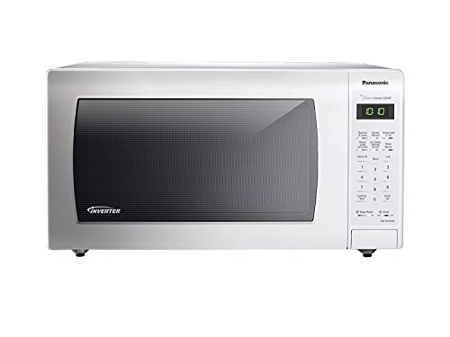 PANASONIC Countertop Microwave Oven with Inverter Technology, Genius Sensor, Turbo Defrost and 1250W of high cooking power – NN-SN736W – 1.6 cu. Ft. (White)