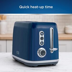 Oster® Retro 2-Slice Toaster with Quick-Check Lever, Extra-Wide Slots, Impressions Collection, Blue