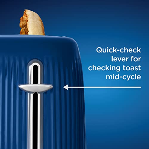 Oster® Retro 2-Slice Toaster with Quick-Check Lever, Extra-Wide Slots, Impressions Collection, Blue