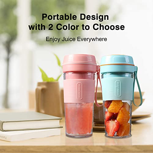 BLUWTE Portable Blender with Ice Cube Mold, USB Rechargeable Personal Blender …