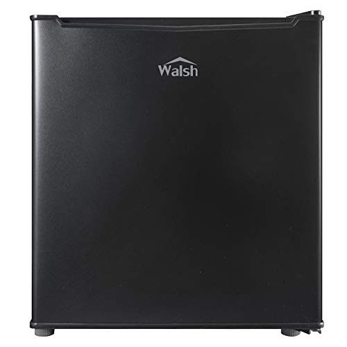 Walsh WSR17BK Compact Refrigerator, 1.7 Cu.Ft Single Door Fridge, Adjustable Mechanical Thermostat with Chiller, Reversible Doors, Black