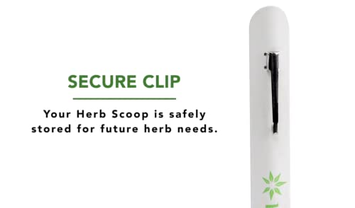 Herb Scoop | Herb Grinder Accessories | Dry Herb Scoop | Works with Grinders | Add Herbs for Cooking |