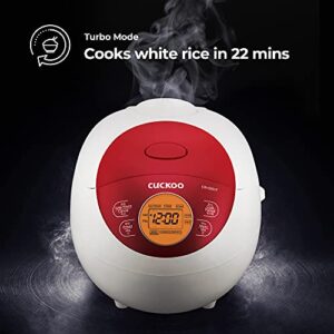 Cuckoo CR-0351F Electric Heating Rice Cooker (Red), 7.80 x 8.90 x 11.50