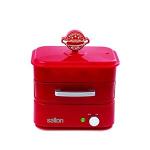 Salton HD1905 Hot Dog Food Steamer, Transparent, Red