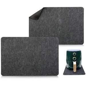 2 pcs heat resistant mat for air fryer, air fryer mat for counter heat resistant, kitchen countertop protector mat 17.3×11.8 inch, kitchen appliance non-slip mat for coffee maker, blender, air fryer