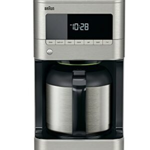 Braun KF7175 BrewSense Drip Coffee Maker with Thermal Carafe, 10 Cup