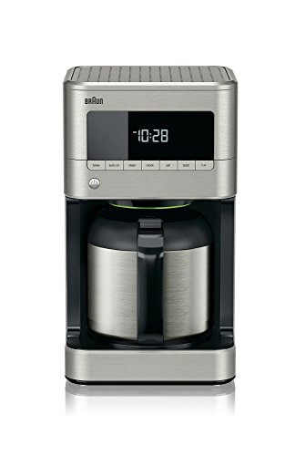 Braun KF7175 BrewSense Drip Coffee Maker with Thermal Carafe, 10 Cup