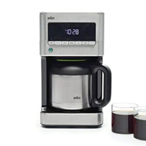 Braun KF7175 BrewSense Drip Coffee Maker with Thermal Carafe, 10 Cup