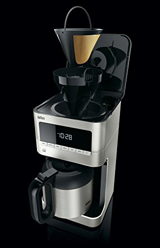 Braun KF7175 BrewSense Drip Coffee Maker with Thermal Carafe, 10 Cup