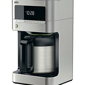 Braun KF7175 BrewSense Drip Coffee Maker with Thermal Carafe, 10 Cup