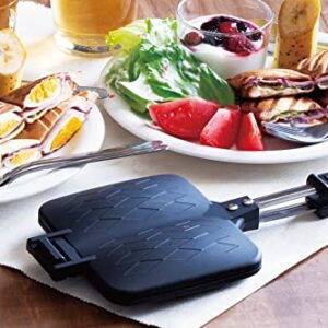 Panini Press Sandwich Maker [ Made in Japan ] Grilled Cheese Egg Sandwich Maker Toaster for Kitchen and Camping [ Tostadora De Pan Sandwichera ]