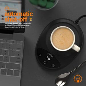 oroton Coffee Mug Warmer Electric Cup Warmer for Office Desk Use,Auto Shut Off,4.3 Inch Large Heated Plate,8 Temperature Settings, 1-8 Hour Timer Settings, Smart Coffee Warmer Plate Milk Tea Water