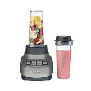 Cuisinart BFP-650GM Velocity Ultra Trio 1 HP Blender/Food Processor with Travel Cups, Gun Metal compact 9