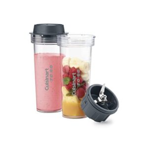 Cuisinart BFP-650GM Velocity Ultra Trio 1 HP Blender/Food Processor with Travel Cups, Gun Metal compact 9