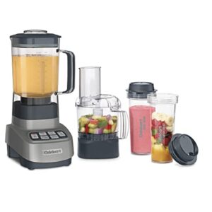 Cuisinart BFP-650GM Velocity Ultra Trio 1 HP Blender/Food Processor with Travel Cups, Gun Metal compact 9