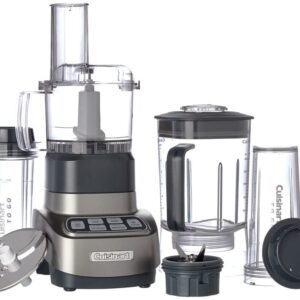 Cuisinart BFP-650GM Velocity Ultra Trio 1 HP Blender/Food Processor with Travel Cups, Gun Metal compact 9