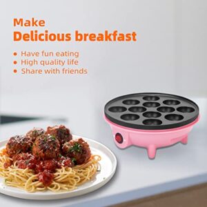 HeHoGoGo Electric Takoyaki Maker With Free Takoyaki Tools for Takoyaki Octopus Ball Cake Pop Ebelskiver 8 Inches Nonstick