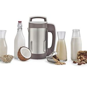 Vegan Revolution Vegan Milk Machine | Make Vegan Milk From Nuts, Grains, or Seeds Like Almonds, Soy, Coconuts, Rice, Oats, and More | Includes Recipe Guide & Stainless Steel Blades | Nut Milk Makers