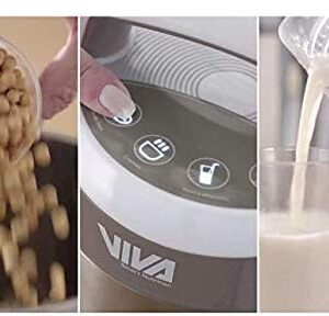 Vegan Revolution Vegan Milk Machine | Make Vegan Milk From Nuts, Grains, or Seeds Like Almonds, Soy, Coconuts, Rice, Oats, and More | Includes Recipe Guide & Stainless Steel Blades | Nut Milk Makers