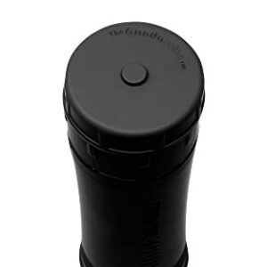 Grindarolla Cone Loading Grinder | Matte Black | Pack Your Pre-Rolled Cones and Grind Your Contents for a Quick, Convenient, Durable, Simple Experience