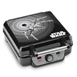 star wars 4-waffle maker, black