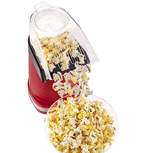 J-JATI Air Pop Popcorn Maker, Makes 12 Cups of Popcorn, Includes Measuring Cup and Removable Lid, Dishwasher-Safe popcorn popper air popcorn maker hot air popcorn maker Popcorn Machine Maker