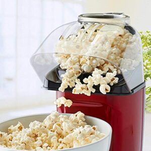 J-JATI Air Pop Popcorn Maker, Makes 12 Cups of Popcorn, Includes Measuring Cup and Removable Lid, Dishwasher-Safe popcorn popper air popcorn maker hot air popcorn maker Popcorn Machine Maker