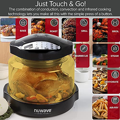 NuWave Pro Plus Oven, 16 x 15.5 x 12.3 inches, Black, Gold