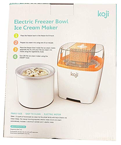 Koji Electric Freezer Bowl Ice Cream Maker - 1.5 Quart