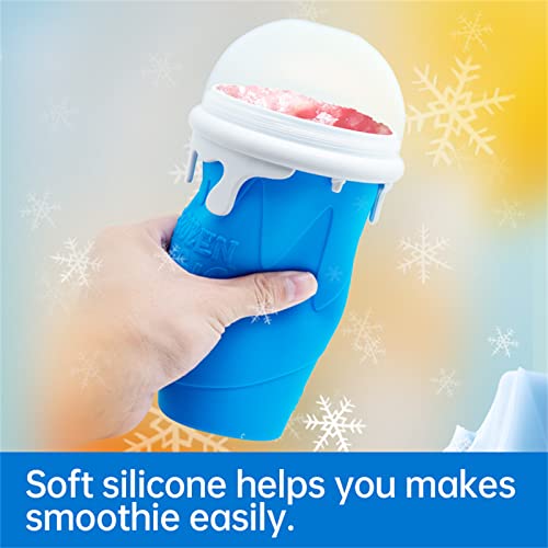 Slushie Maker Cup, Slushie Maker Magic Squeeze Cup Double Layer Squeeze Cup, Homemade Milkshake Maker Cooling Cup DIY for Family