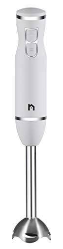 New House Kitchen Immersion Hand Blender 2 Speed Stick Mixer with Stainless Steel Shaft & Blade, 300 Watts Easily Food, Mixes Sauces, Purees Soups, Smoothies, and Dips, Ivory