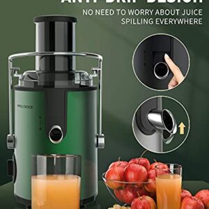 MAMA'S CHOICE Juicer Machine, 800W Juice Extractor with 3'' Big Mouth, 3 Speed Centrifugal Juicer for Whole Fruit Vegetable, Easy to Clean, Non-Slip Feet, BPA-Free