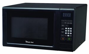 magic chef black 1.1 cu. ft. 1000w countertop microwave oven with push-button door