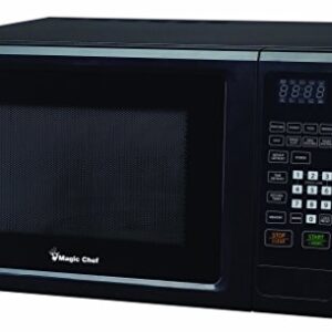 Magic Chef Black 1.1 Cu. Ft. 1000W Countertop Microwave Oven with Push-Button Door