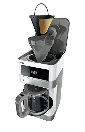 Braun KF6050WH BrewSense Drip Coffee Maker,12 oz, White