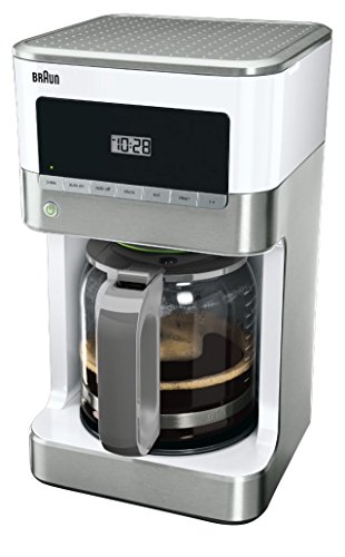 Braun KF6050WH BrewSense Drip Coffee Maker,12 oz, White