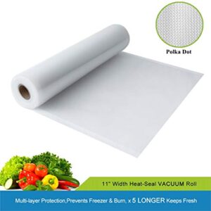 TashiBox [11" x 25' -2 Rolls Vacuum Sealer Bags ,Vacuum Sealer Bags Rolls