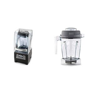 vitamix 36019 36019-1 vita-mix quiet one blender 48 oz, black + container, 48 oz.