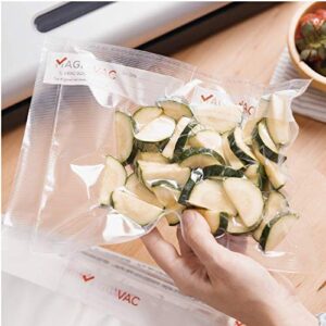 Magic Vac Vacuum Sealer Bags Gallon Size 12"x16" 50 Count Thicker Heavy Duty Material for Sous Vide, Meal Prep, Microwave and Freezer works with FoodSaver, Seal-a-Meal and more BPA Free Made in Italy