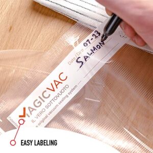 Magic Vac Vacuum Sealer Bags Gallon Size 12"x16" 50 Count Thicker Heavy Duty Material for Sous Vide, Meal Prep, Microwave and Freezer works with FoodSaver, Seal-a-Meal and more BPA Free Made in Italy