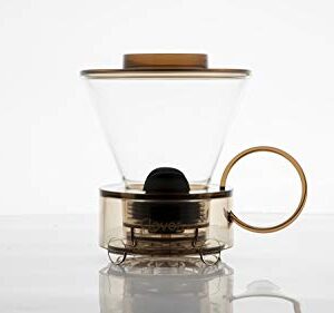 Clever NEW Coffee Dripper Official, Glass Style Coffee Maker Hassle-Free Ways Make Manual Pour Over Coffee & Cold Brew, 18 Fl Oz.