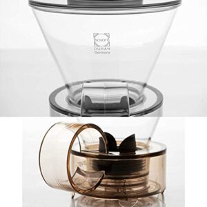 Clever NEW Coffee Dripper Official, Glass Style Coffee Maker Hassle-Free Ways Make Manual Pour Over Coffee & Cold Brew, 18 Fl Oz.